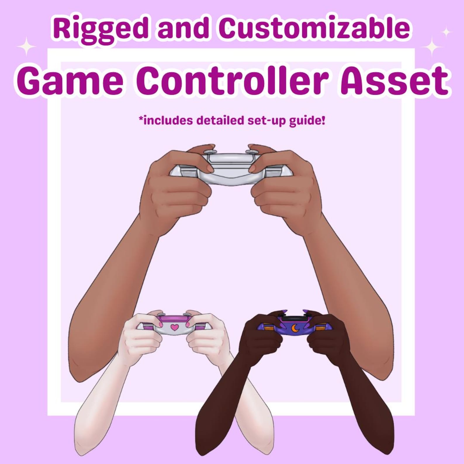 Customizable Rigged Controller Arm: Live2d Vtuber Asset (PDF Setup ...