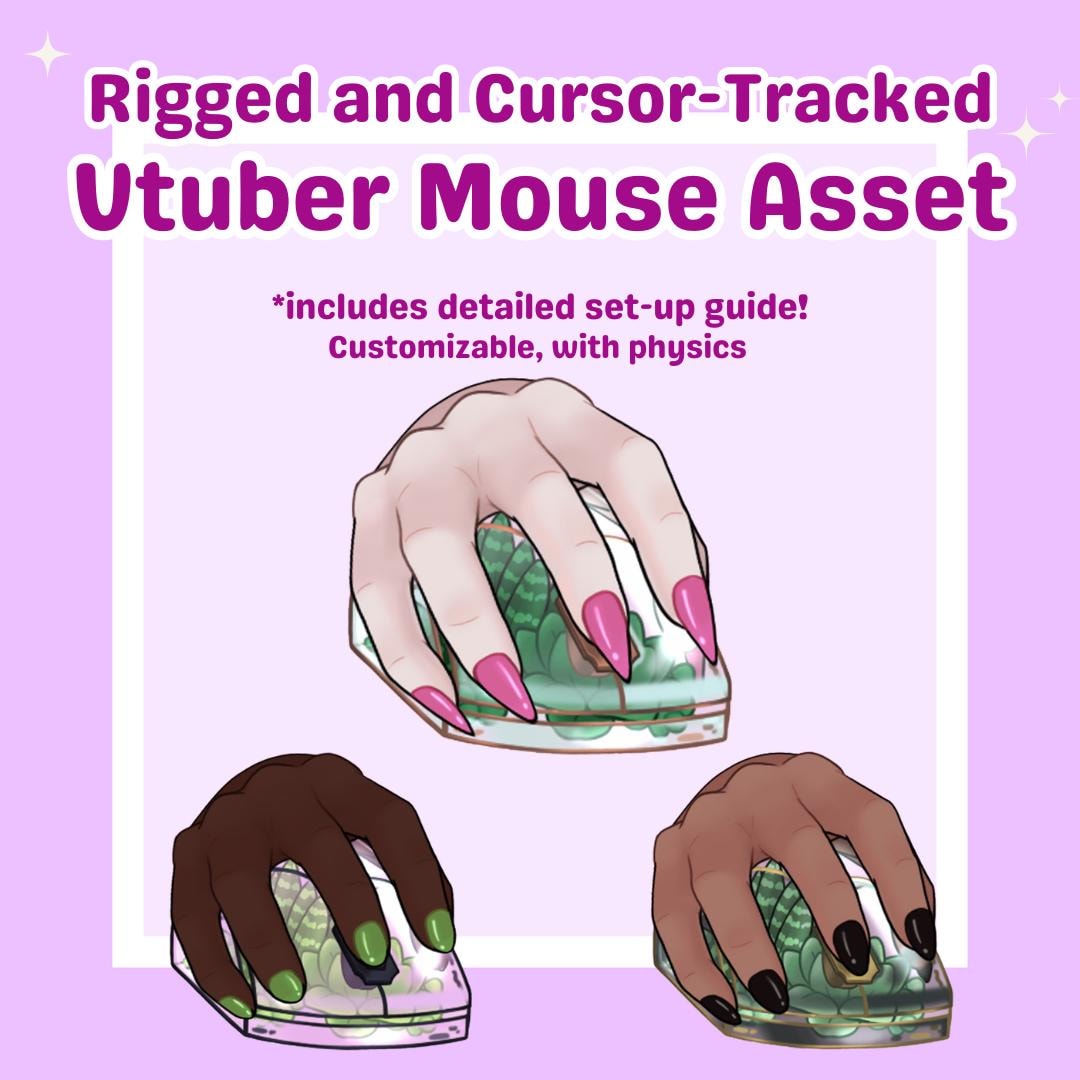 Vtuber Mouse Asset: Cursor Tracking Terrarium Design (PDF Guide ...