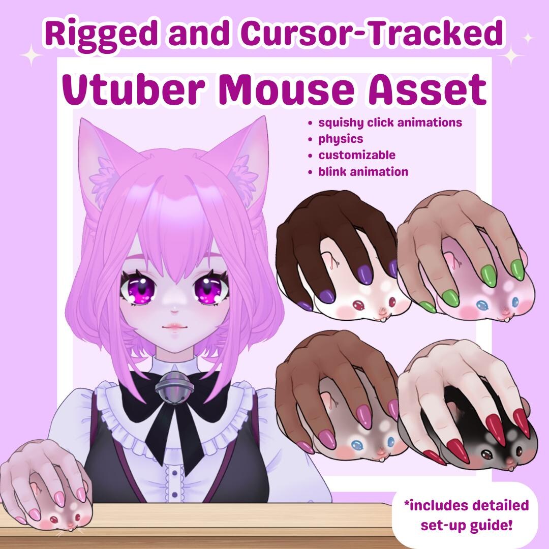 Customizable Hamster Vtuber Mouse Asset: Cursor-tracked, Animated (PDF ...
