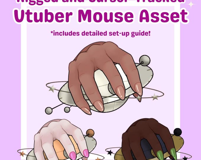 Vtuber Animated Mouse Asset: Cursor Tracking, Customizable Astrolabe ...