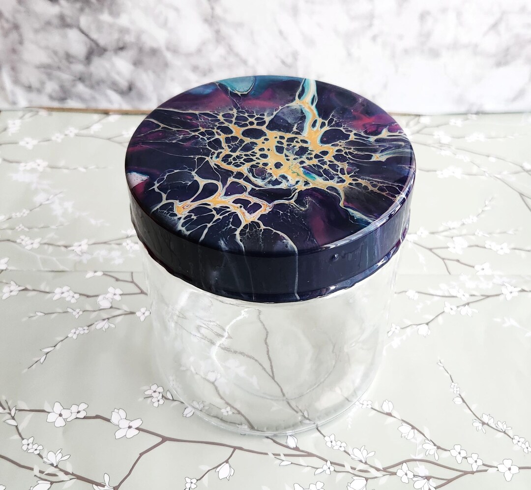 Unique Hand-painted Glass Jar - Etsy