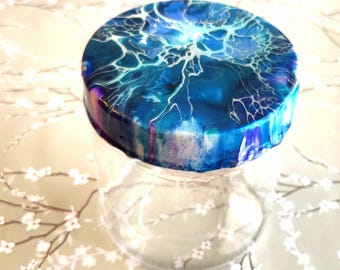 Unique Hand-painted Glass Jar - Etsy