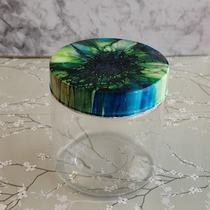 Unique Hand-painted Glass Jar - Etsy