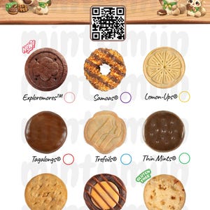 2026 Girl Scout Cookie Menu | Editable Canva PDF Template - Etsy
