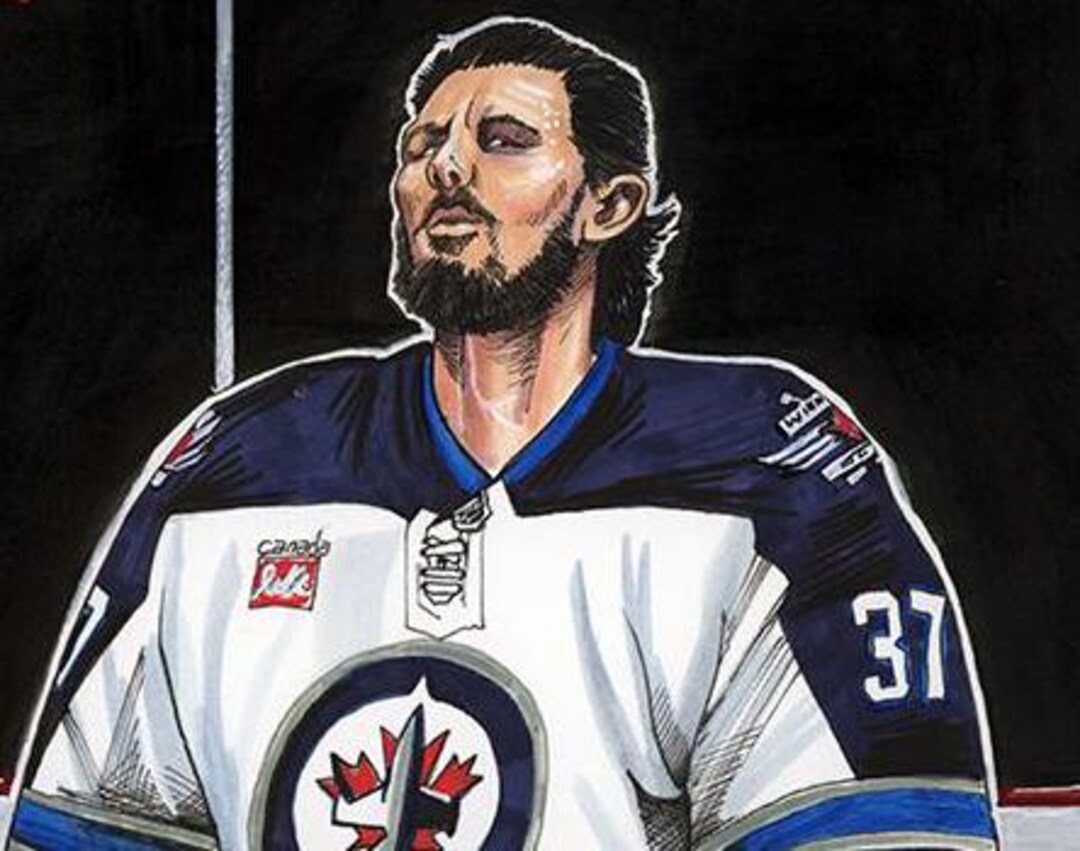 Connor Hellebuyck Art Print - Etsy
