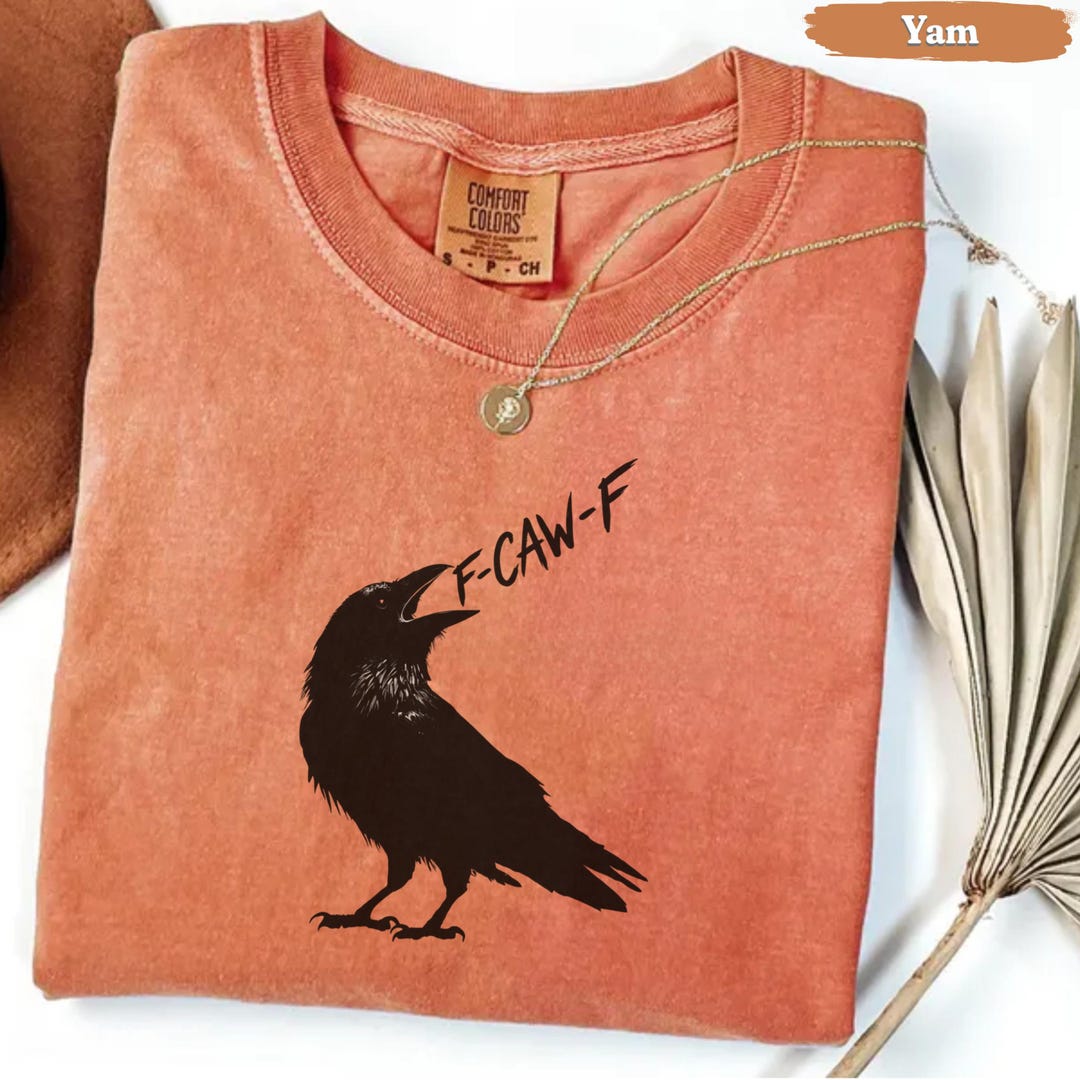 Funny Meme Crow Shirt: Inappropriate F-caw-f Raven Bird Lover Gift - Etsy