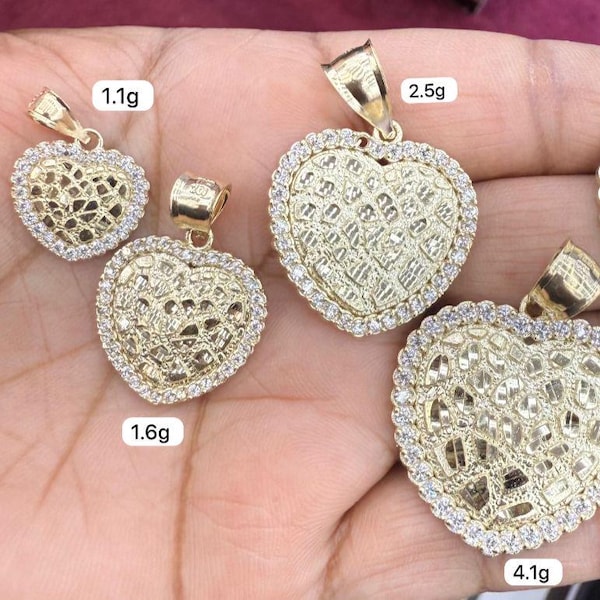 10kt Nugget Pendant - Etsy