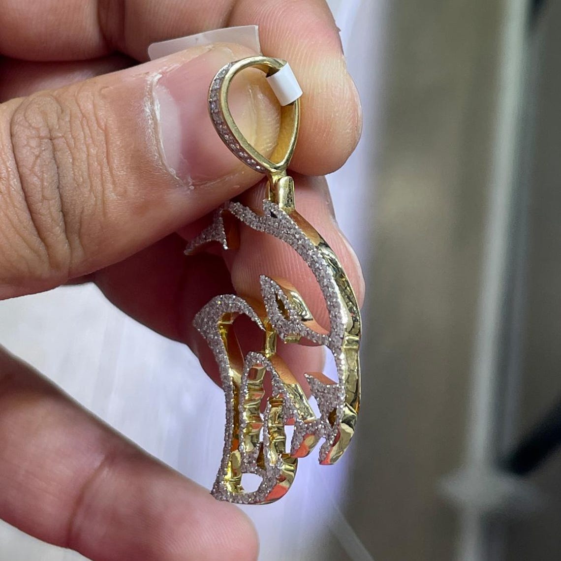 Dodge Hellcat Custom Iced Out Pendant VS Natural Diamond Iced Out Face ...