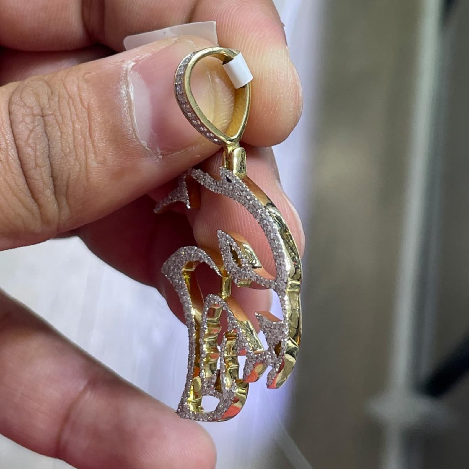 Dodge Hellcat Custom Iced Out Pendant VS Natural Diamond Iced Out Face ...