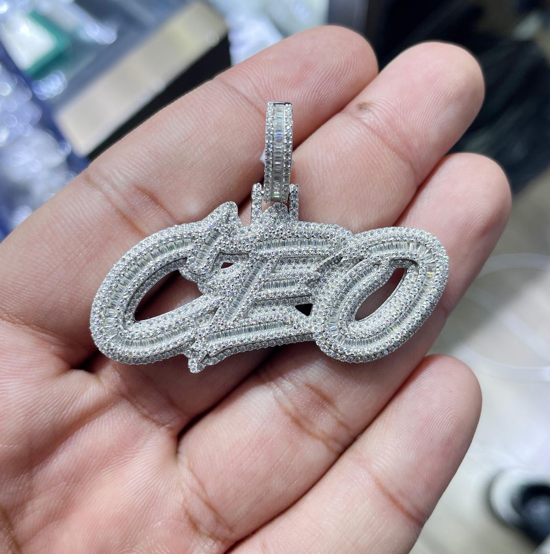 VVS Moissanite CEO Custom Letter Pendant With 925 Sterling Silver – Hip ...