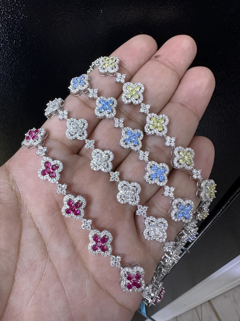 Tennis Bracelet, Gemstone Bracelet , Silver Bracelet, Diamond Bracelet ...