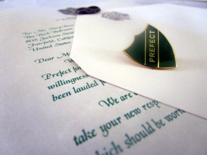 Prefect Letter with Prefect Badge Personalized | Etsy