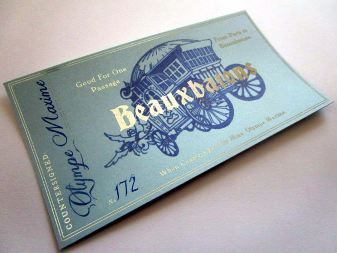 French School Stagecoach Ticket - Etsy