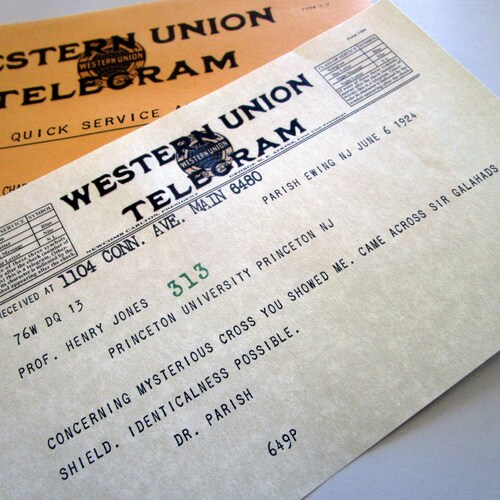 Indiana Jones 1924 Telegram Replica Prop | Etsy