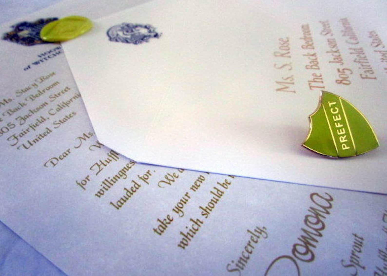 Prefect Letter With prefect Badge Personalized - Etsy