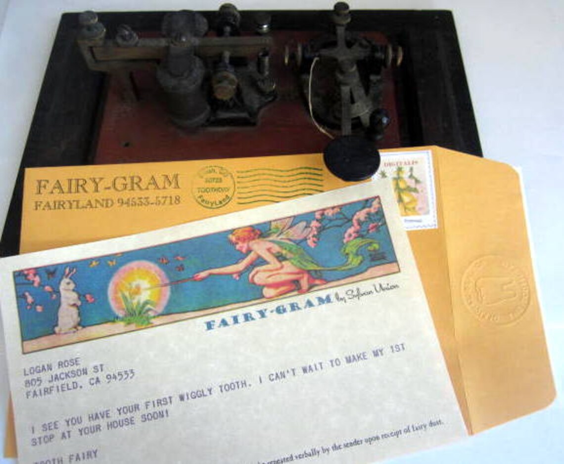 Telegram From the Tooth Fairy / Fairy-gram Personalized - Etsy