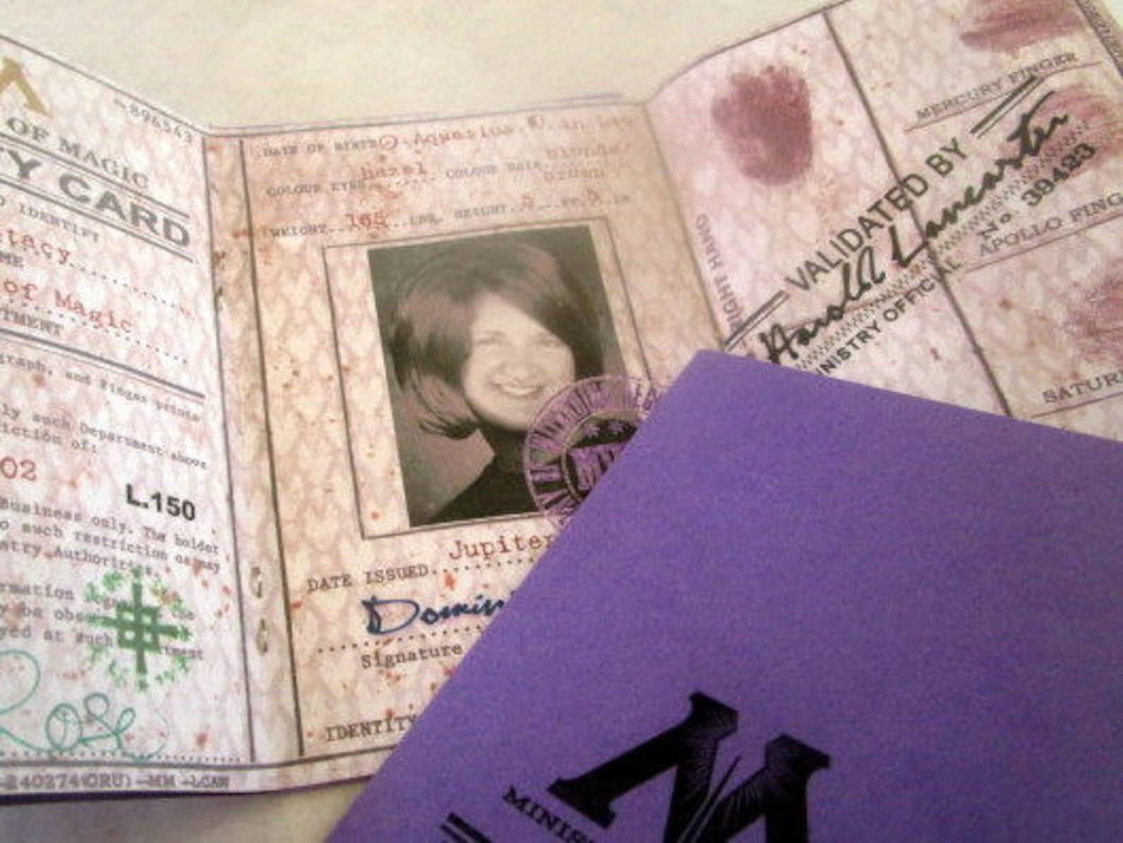 British Witch or Wizard ID Card Replica - Etsy