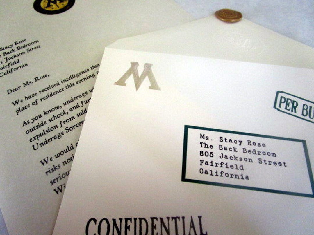 Magic Government Reprimand Letter Personalized - Etsy