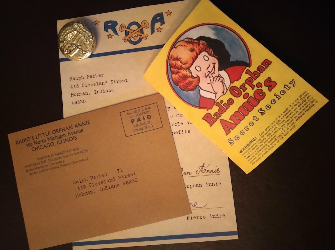 Radio Orphan Annie Letter Personalized - Etsy