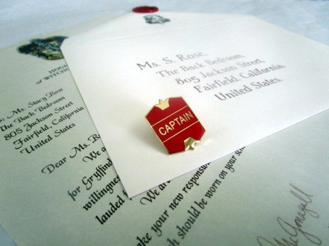 School Sports Team Letter With Captain Badge / Pin Personalized - Etsy