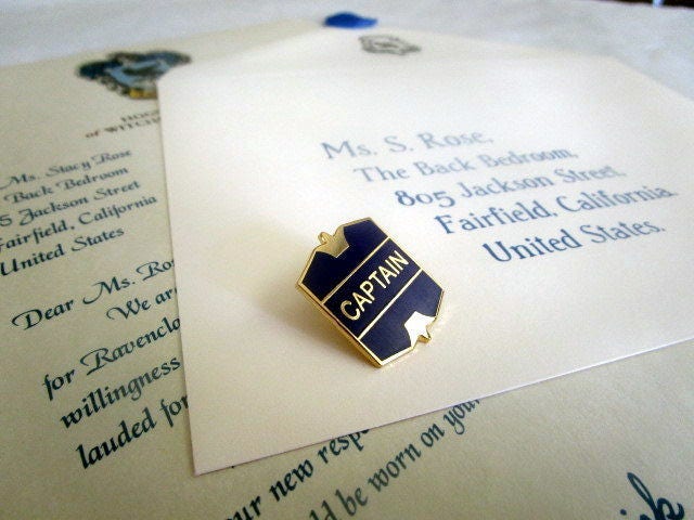 School Sports Team Letter With Captain Badge / Pin | Etsy