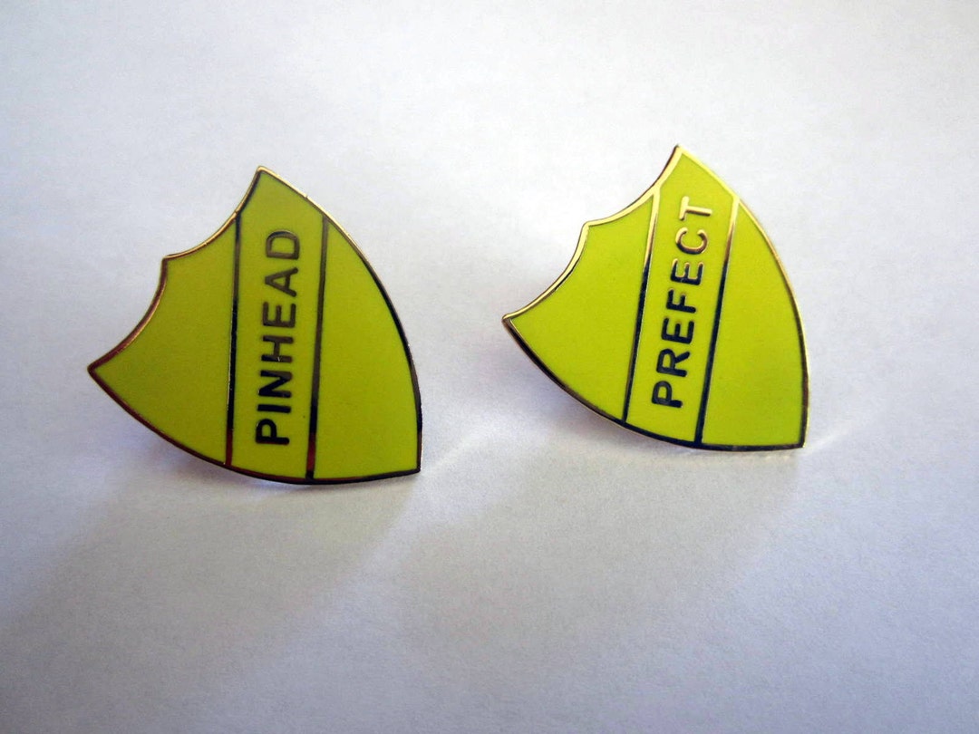 School "prefect" & "pinhead" Badges / 1" Enamel Pins - Etsy