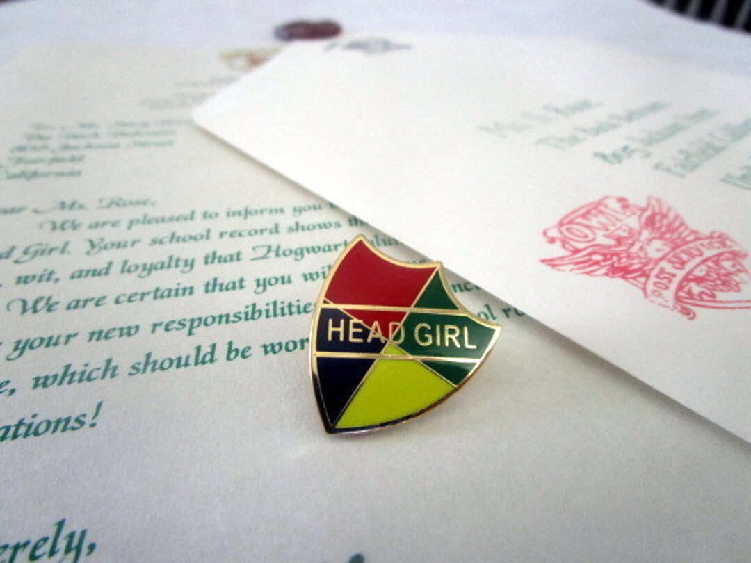 School Head Boy or Head Girl Congratulatory Letter & Pin Set - Etsy