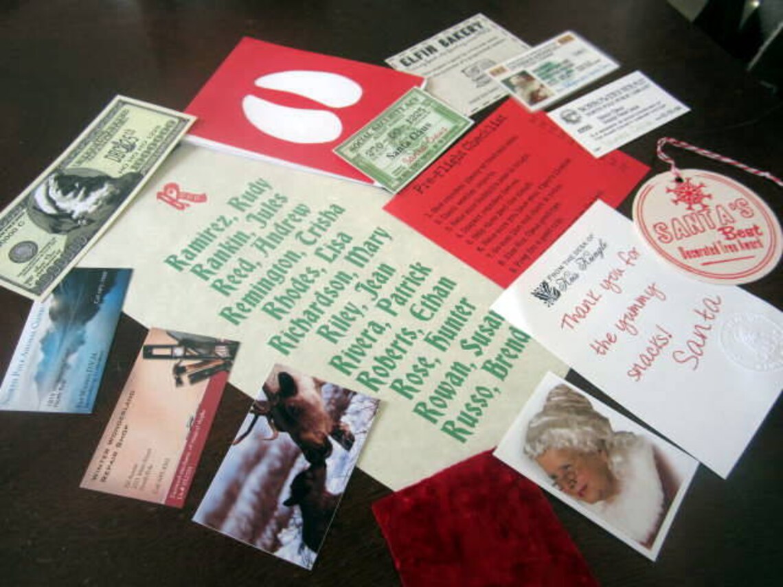 Basic Evidence of Santa Claus Kit - Etsy