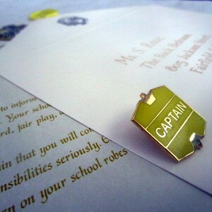 School Sports Team Letter With Captain Badge / Pin Personalized - Etsy