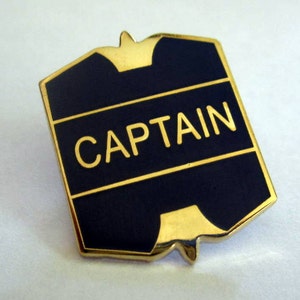 School Sports Team Captain Badge / 1" Pin - Etsy