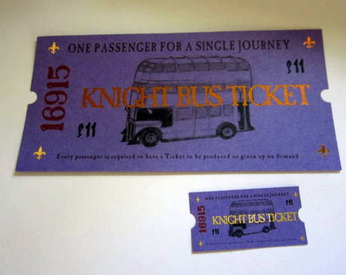 Mini Wizarding Knight Bus Ticket for American Girl Dolls - Etsy