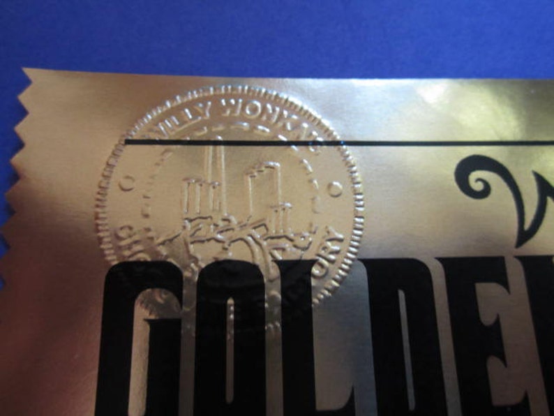 Chocolate Factory Golden Ticket Custom Prop Replica modern | Etsy