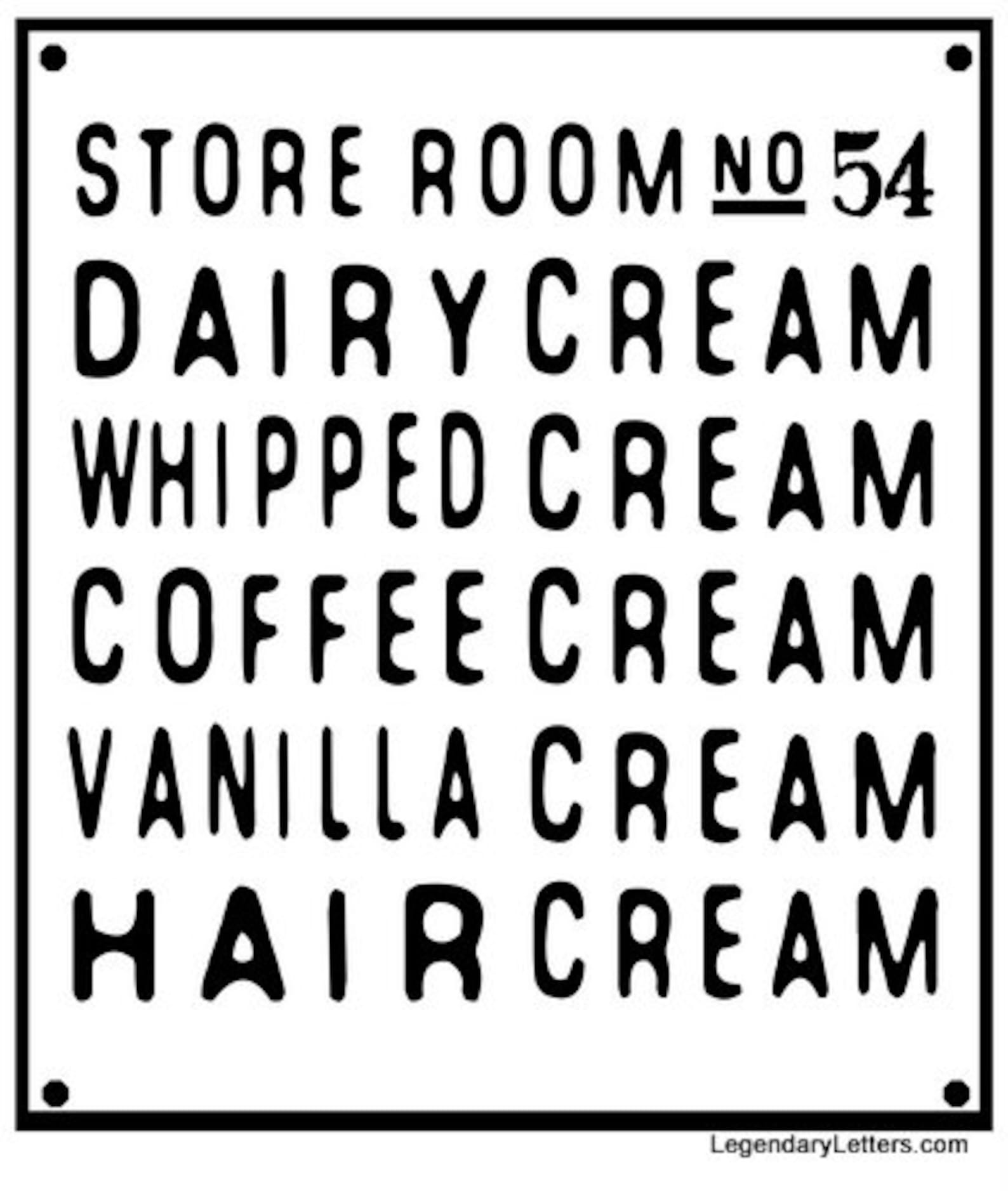 Chocolate Factory Cream Sign Replica Digital File Download - Etsy