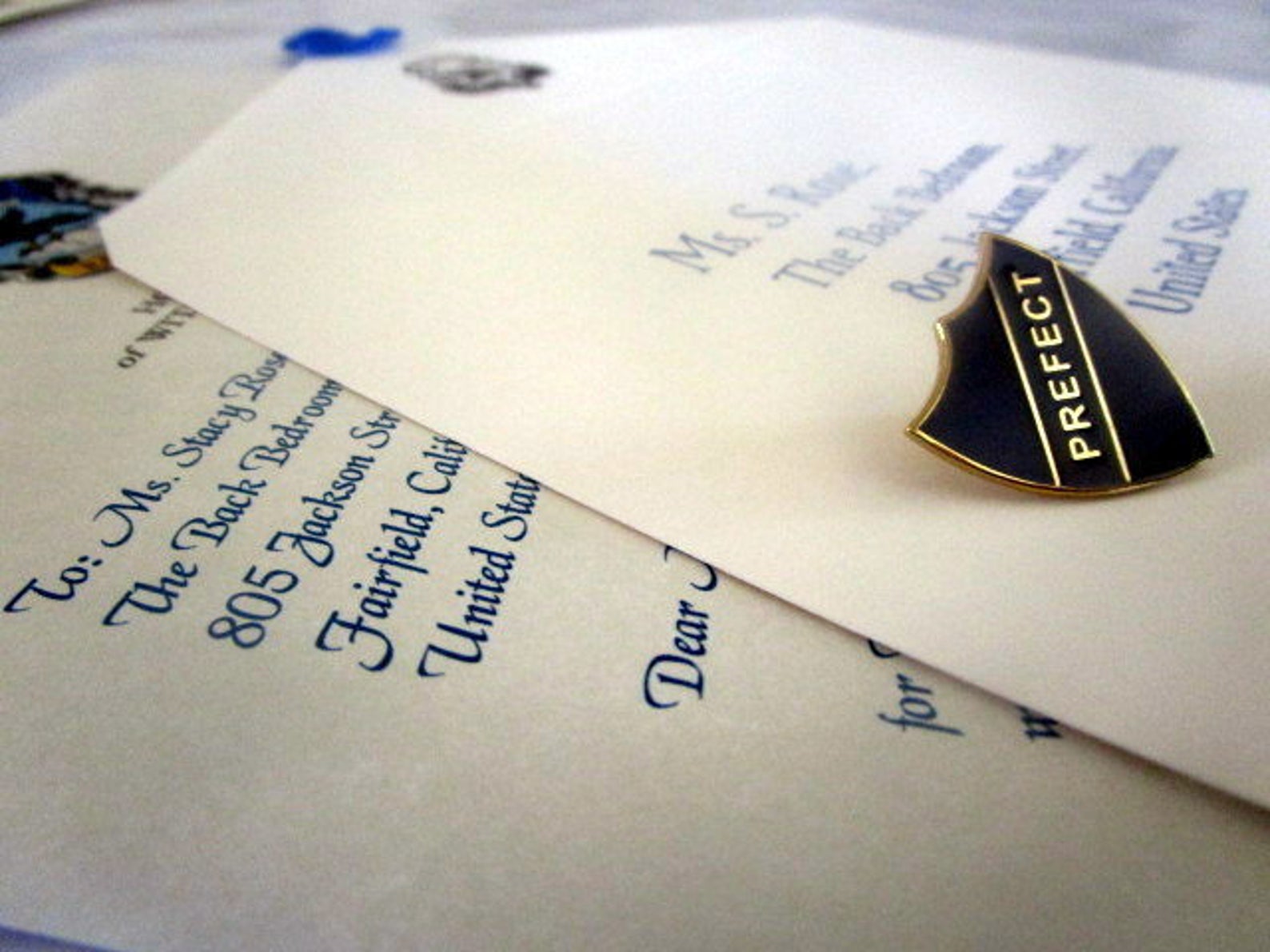 Prefect Letter With prefect Badge Personalized - Etsy