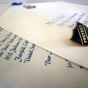 Prefect Letter With prefect Badge Personalized - Etsy