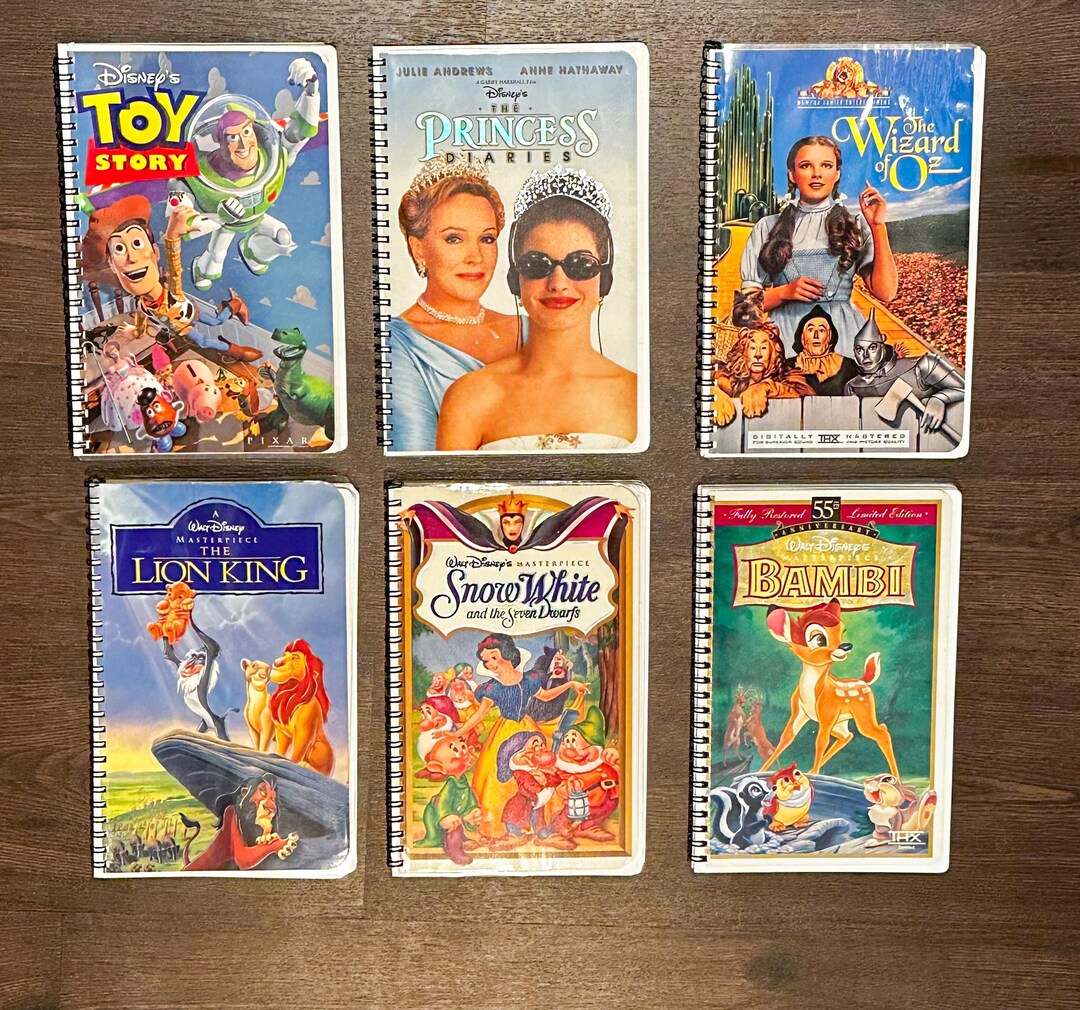 Upcycled VHS Cover Journal – 30-page Handmade Blank Notebook With ...
