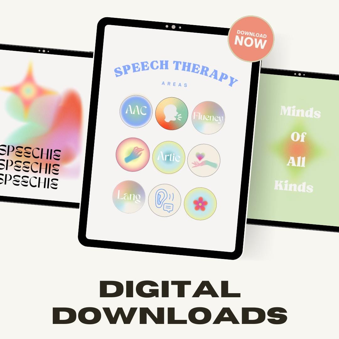 6 Speech Room Posters - Aesthetic Retro Fun Wall Decor SLP Printables ...