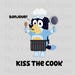 Bluey Bandit Design for T-shirts Aprons Chef Fathers Day Kiss the Cook ...