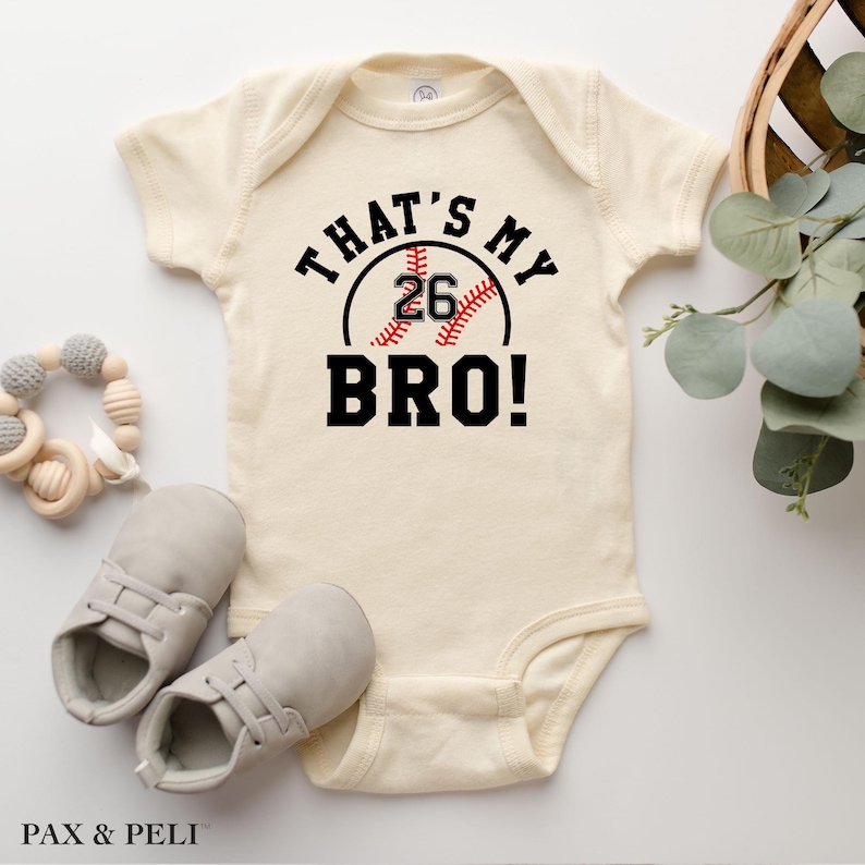That's My Bro Baseball Onesie® Brand - Sports Fan Baby Bodysuit ...