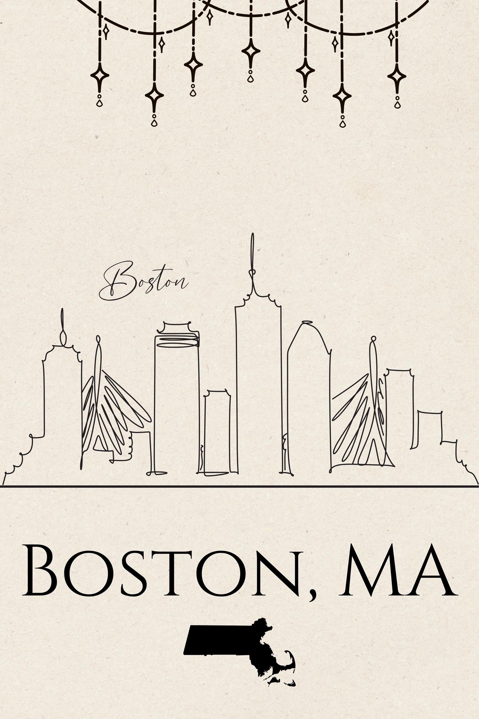 Boston Wall Art - Etsy