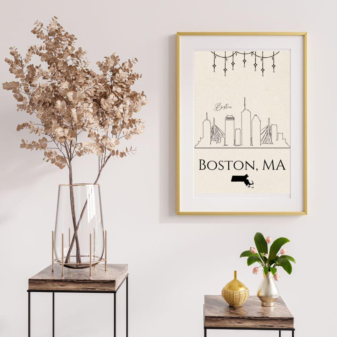 Boston Wall Art - Etsy
