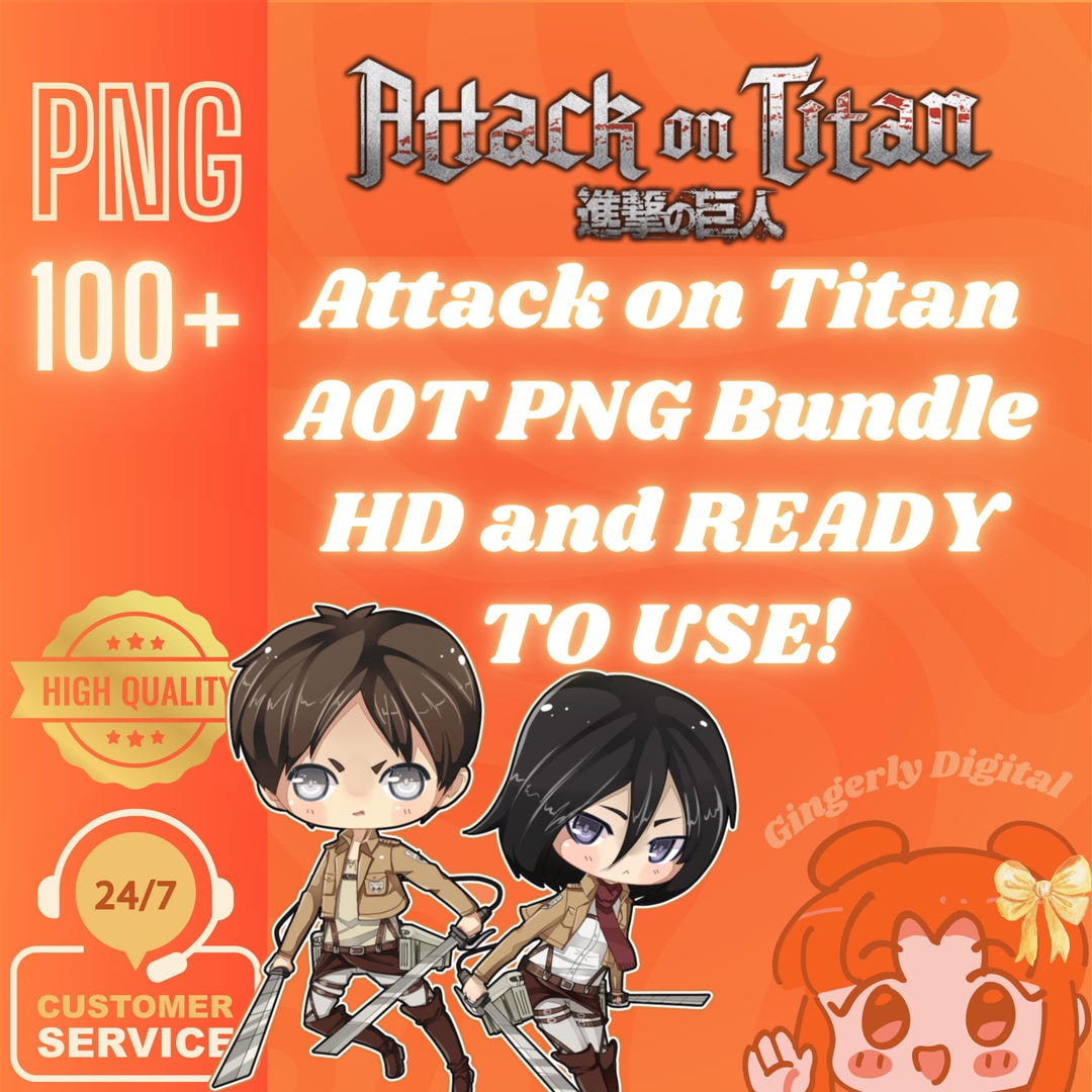Attack on Titan Inspired PNG BUNDLE 100+ Shingeki No Kyojin AOT Chibi ...
