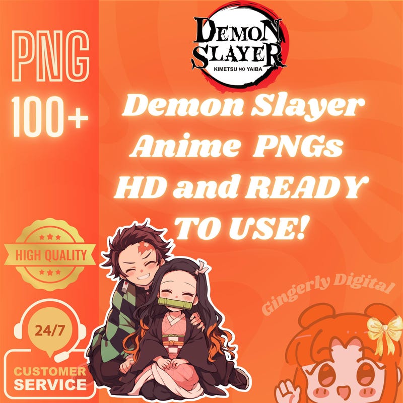 Demon Slayer Sticker - Etsy
