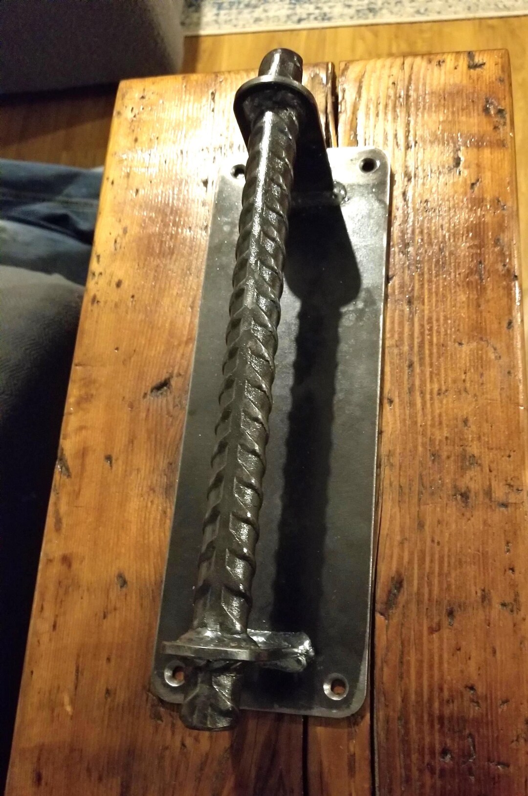 Rebar Door Handle Pull. Handmade in Arkansas - Etsy