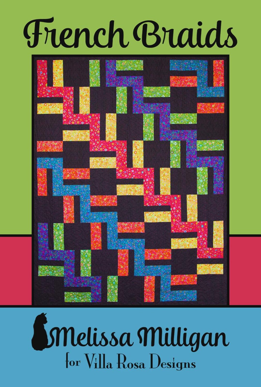 French Braids Quilt Pattern - Modern Scrap Friendly Quilt - Villa Rosa ...