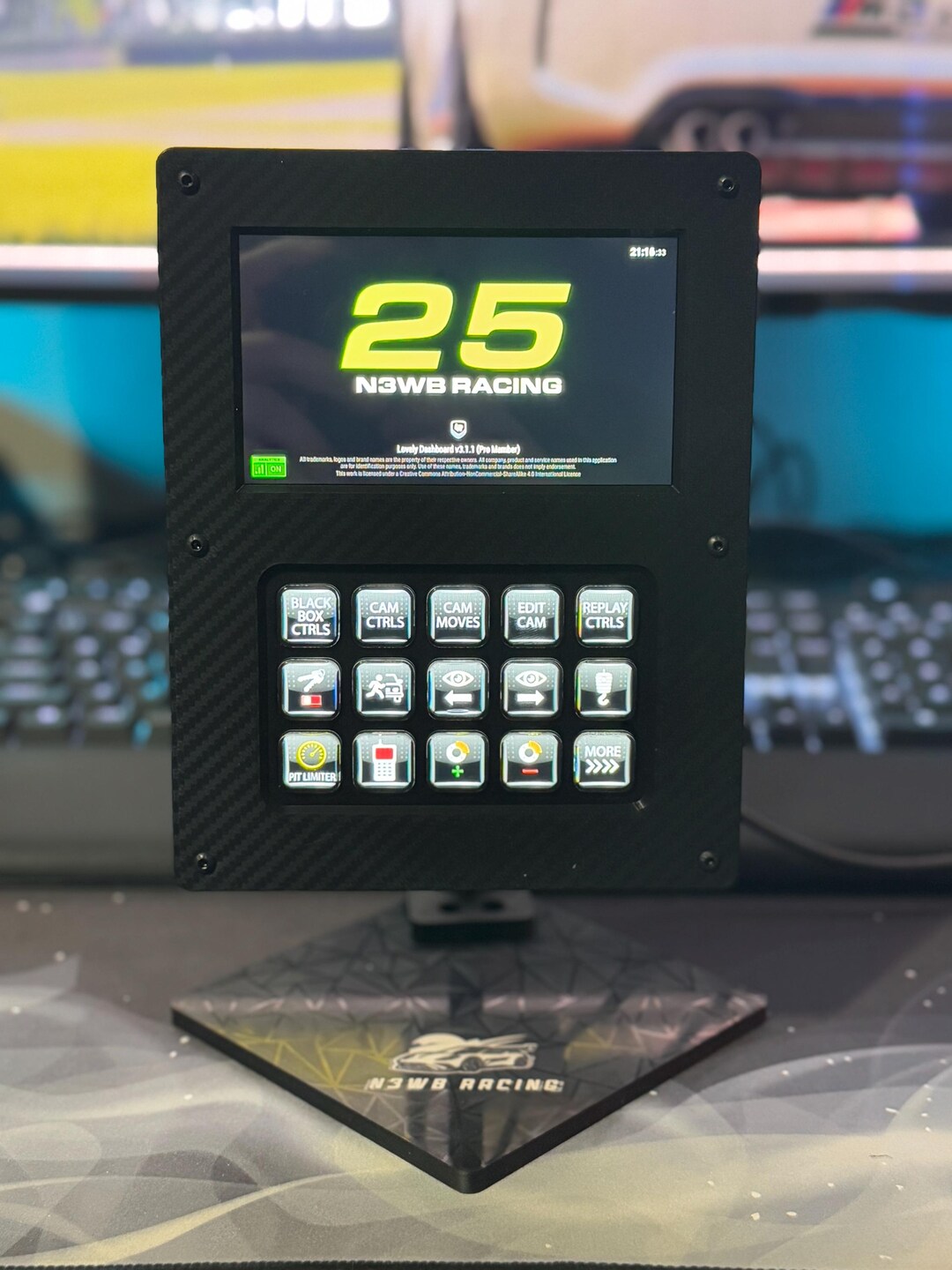 N3WB Racing 5 Simhub Digital Dashboard Unit DDU PLUS Stream Deck MK2 - Etsy