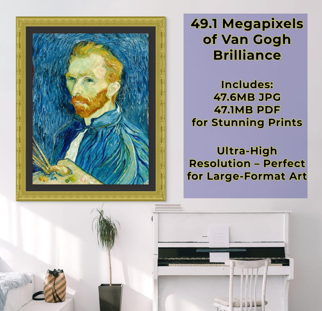 Vincent Van Gogh Self Portrait Digital Download • Printable Art ...