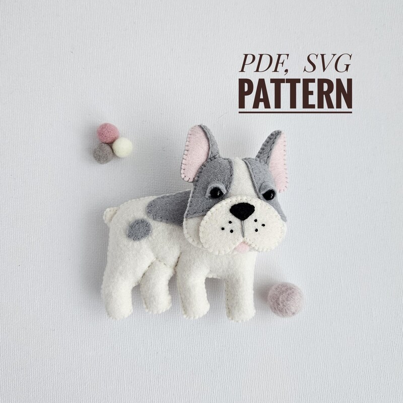 Felt Dog Ornament Pattern - Etsy