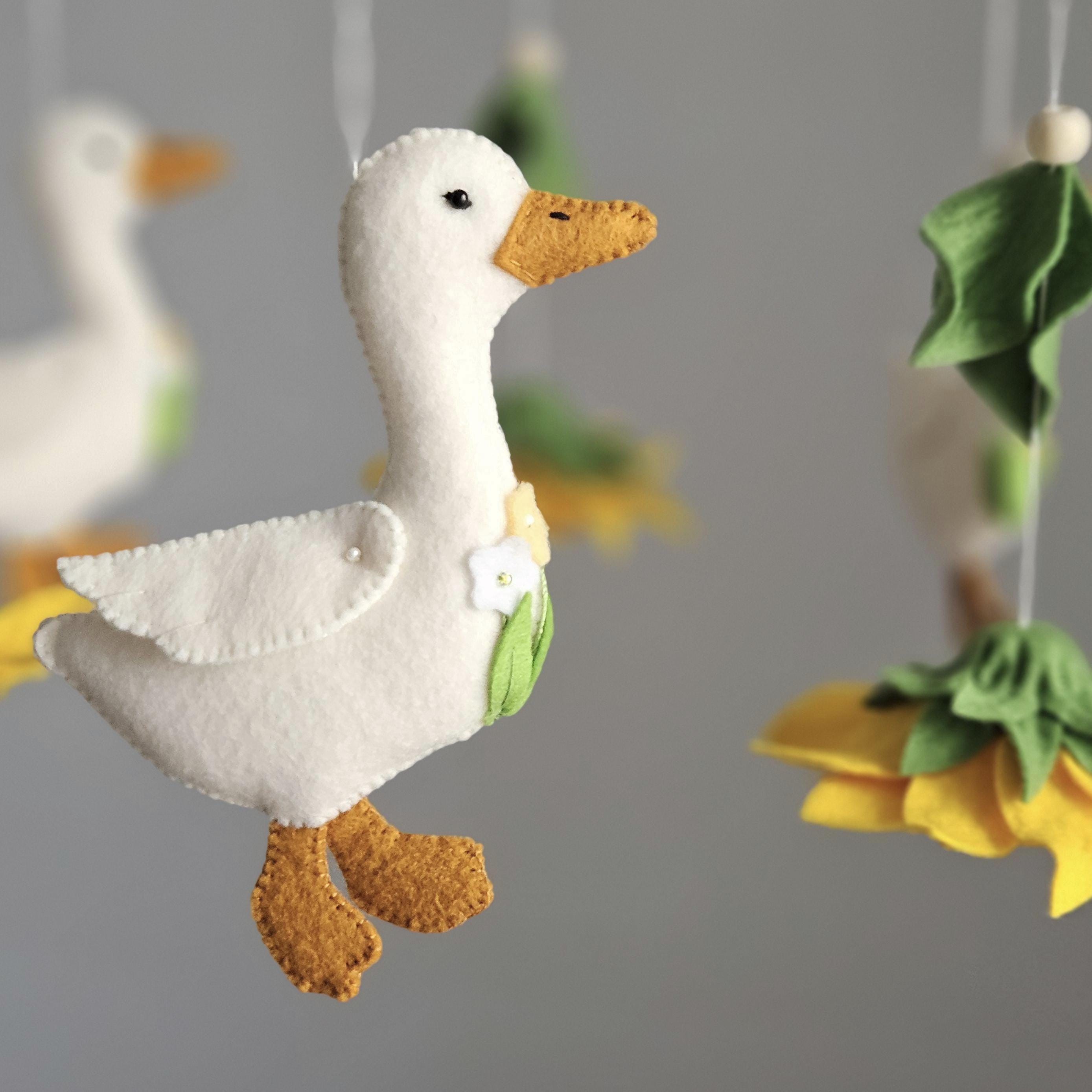 Goose Felt PDF SVG Pattern, Farm Animals Ornament DIY Plush, Bird ...