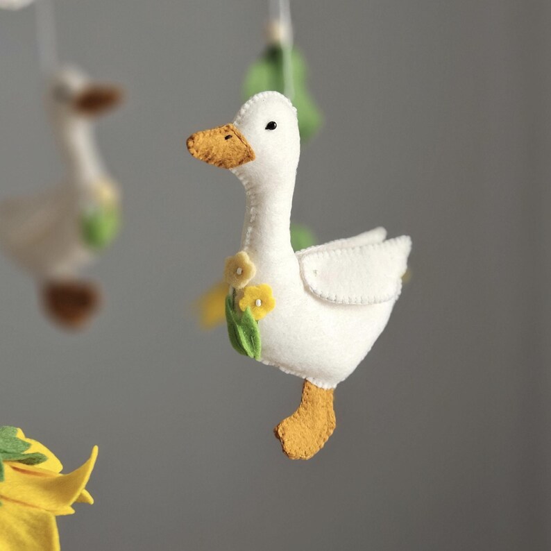 Goose Felt PDF SVG Pattern, Farm Animals Ornament DIY Plush, Bird ...